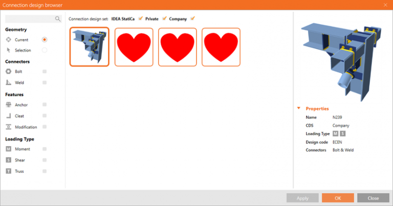 IDEA StatiCa | Connection design templates