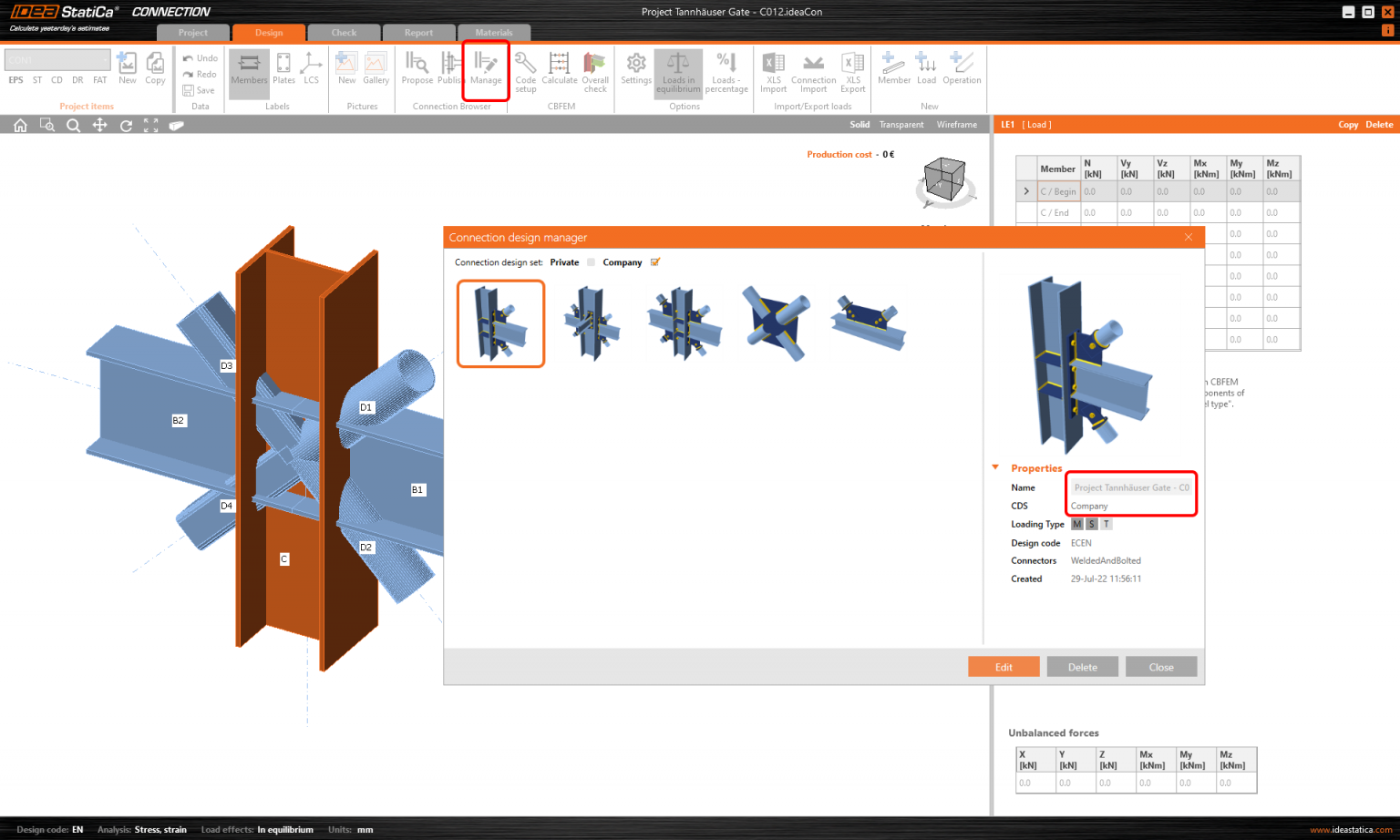 IDEA StatiCa | Connection design templates